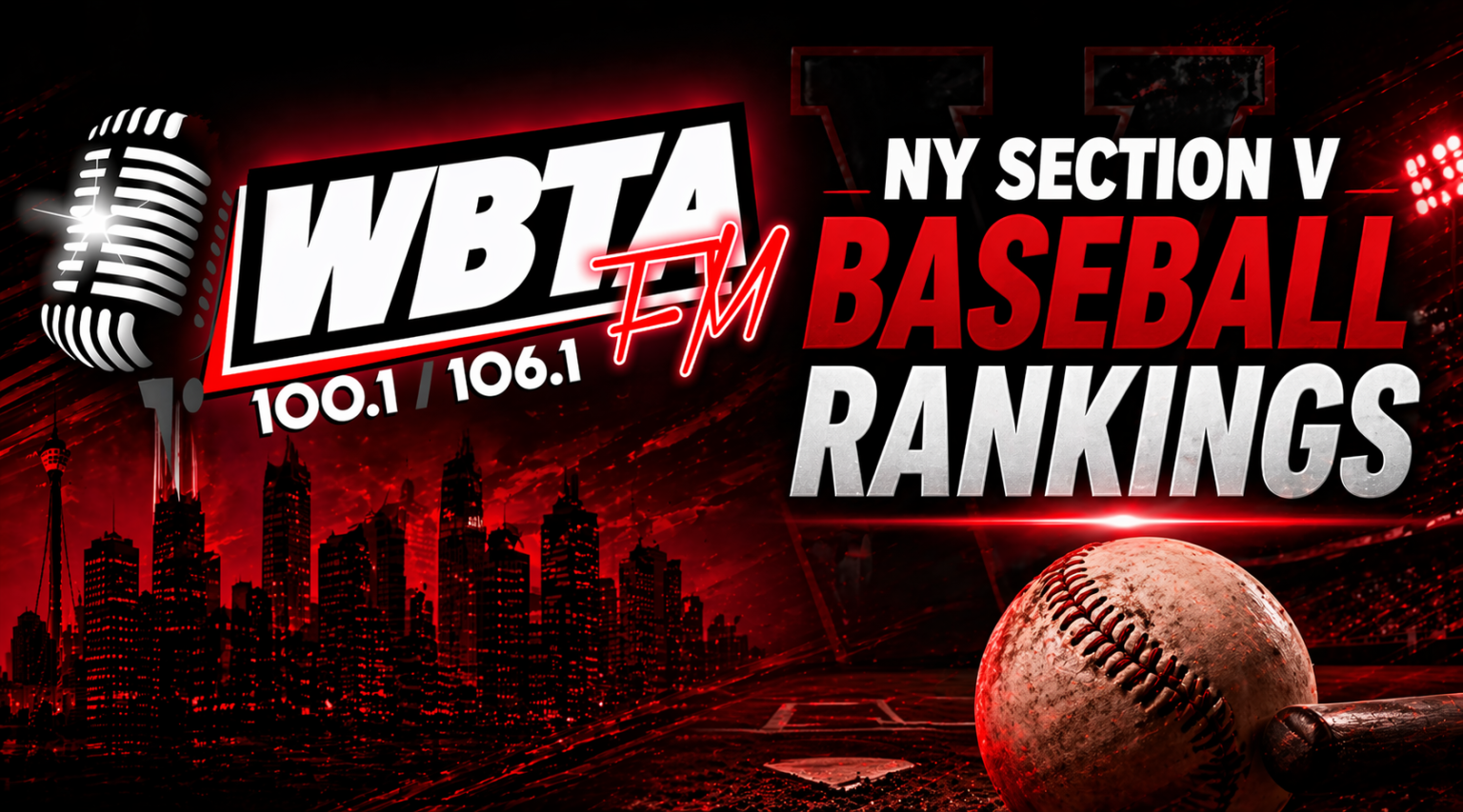 NY Section V Baseball Rankings – WBTA